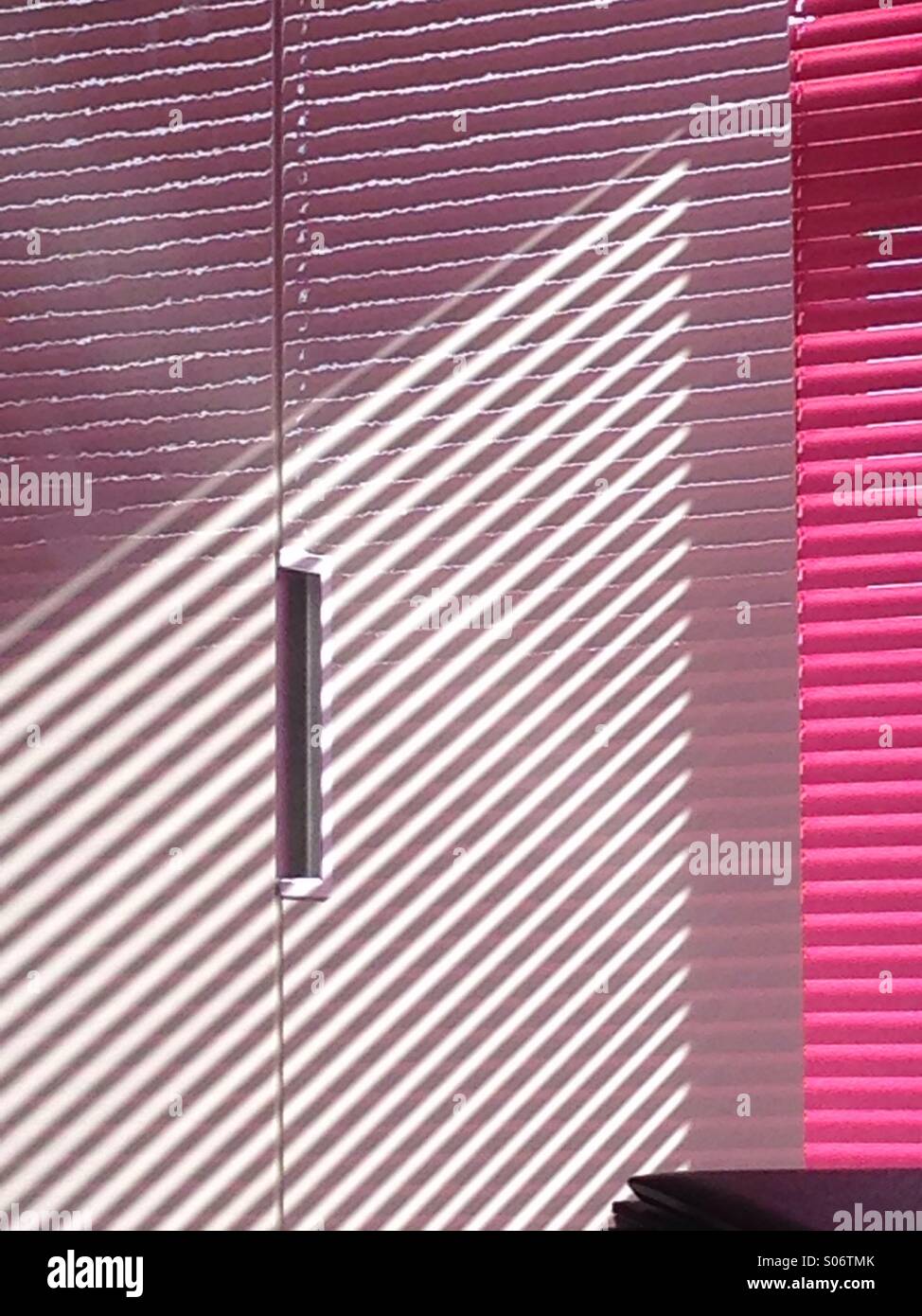 Shadows and reflections through Venetian blinds Stock Photo - Alamy