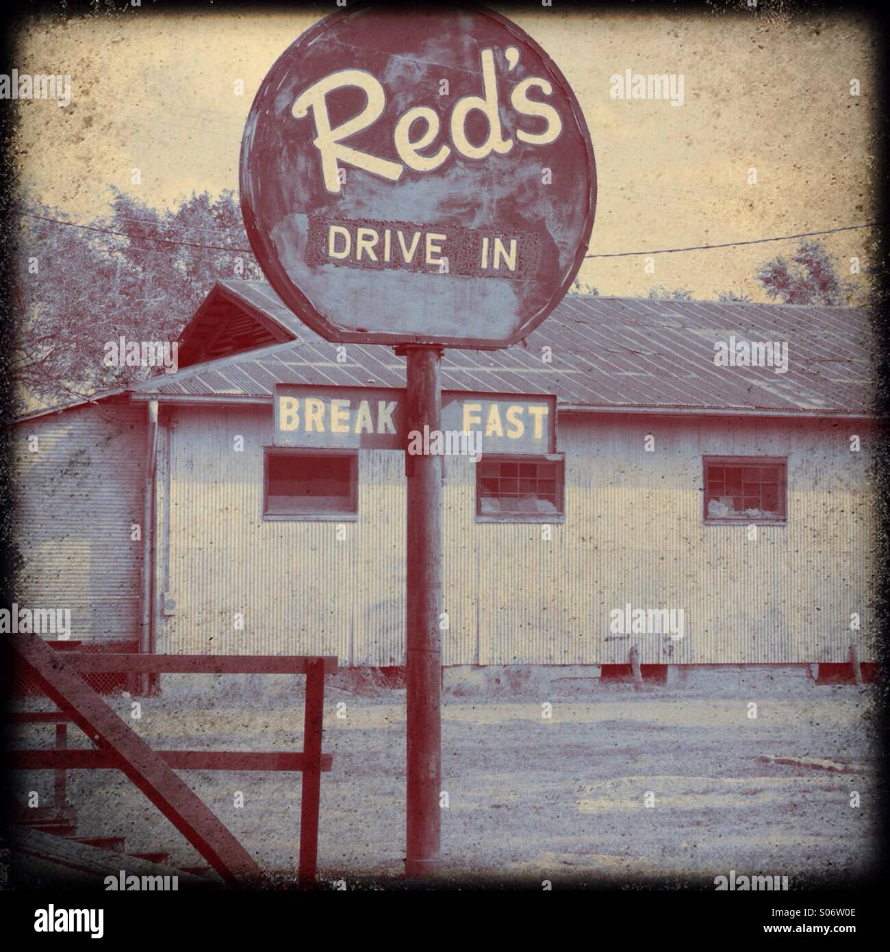Reds Drive In Stock Photo - Alamy