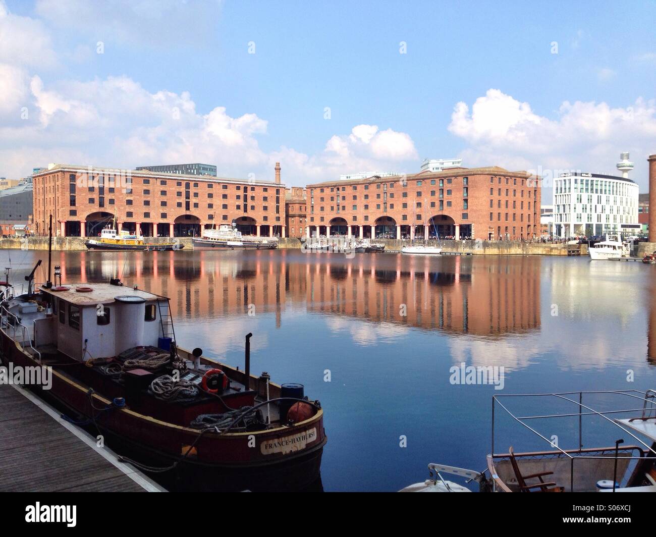 Dock complex, Albert Dock situated on Liverpool's waterfront in the ...