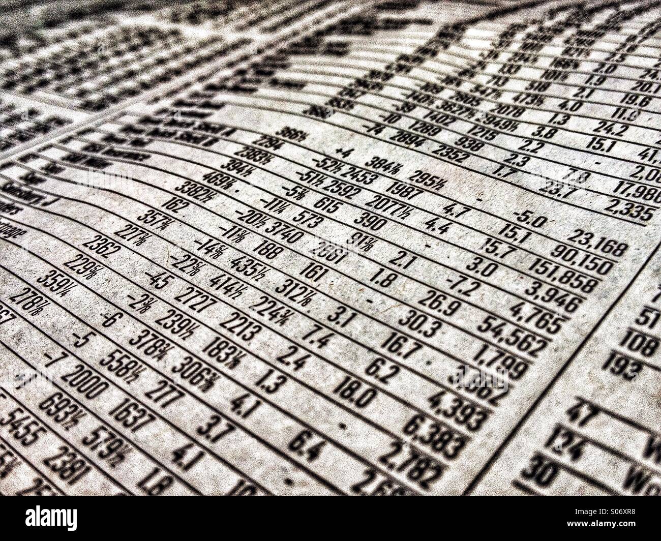 Stock Quotes Newspaper