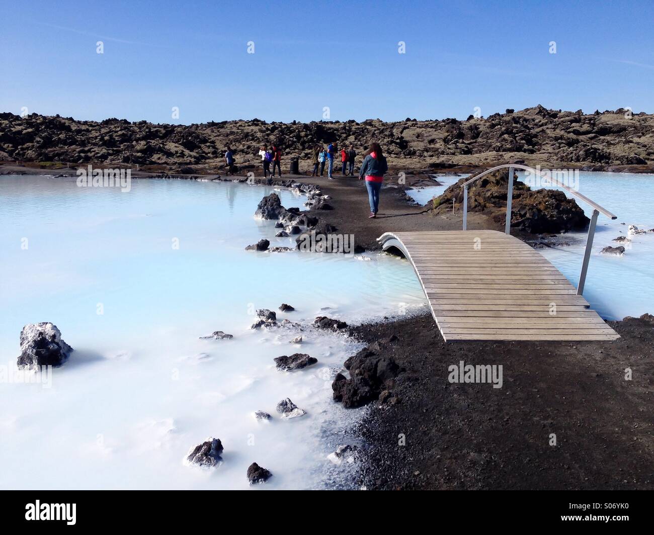 The blue lagoon bridge hi-res stock photography and images - Alamy