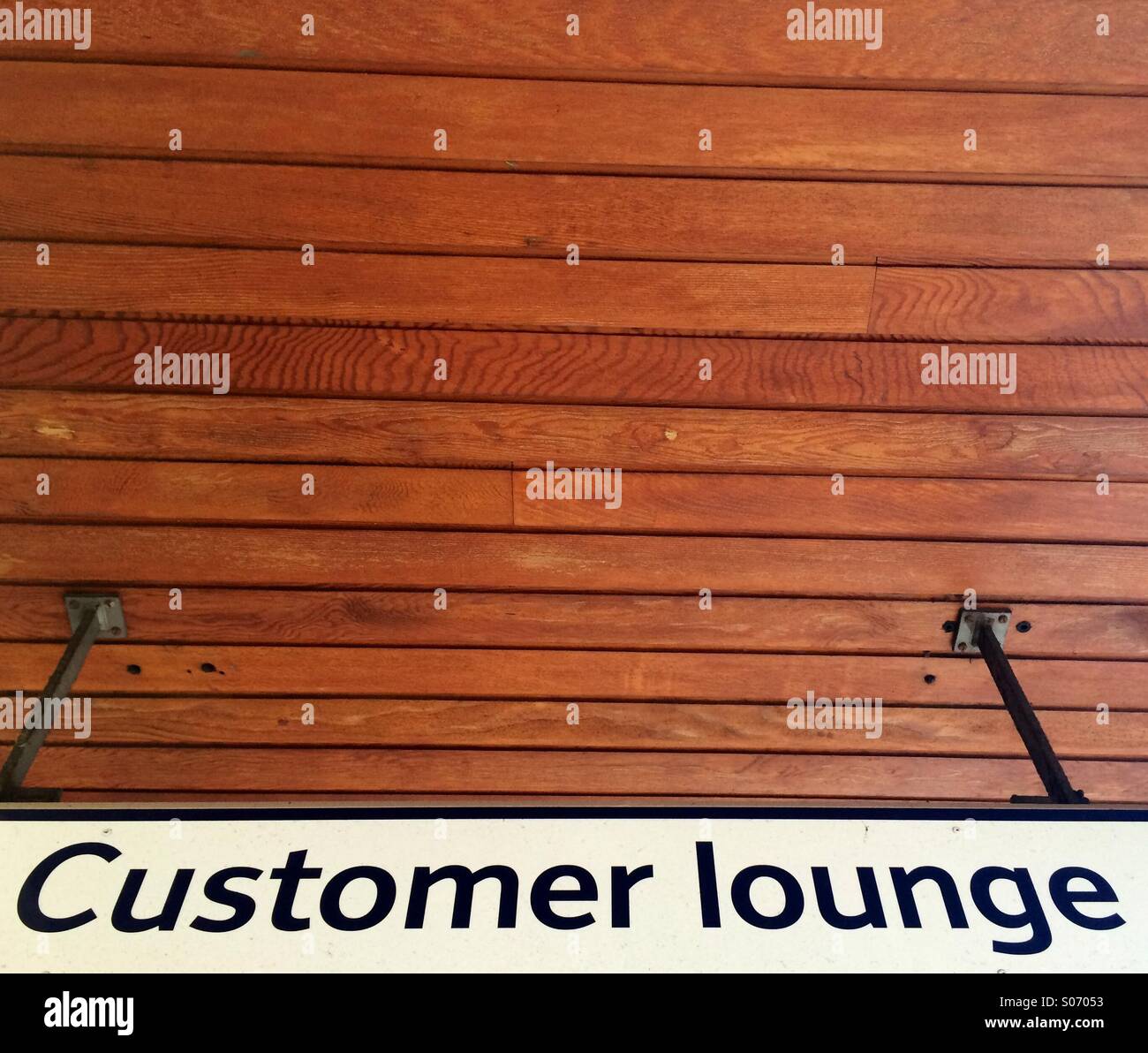 Customer Lounge sign Stock Photo - Alamy
