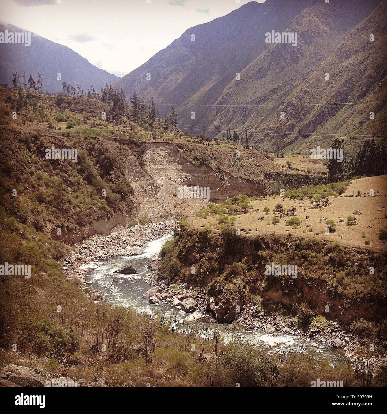 Inca trail adventure Stock Photo - Alamy