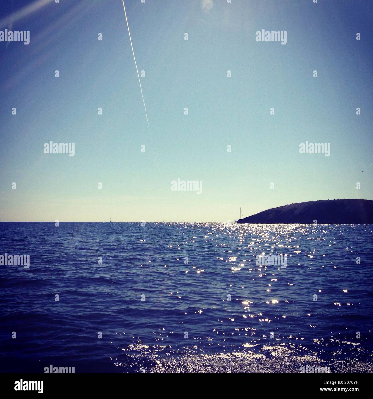 Horizon over sea landscape Stock Photo - Alamy