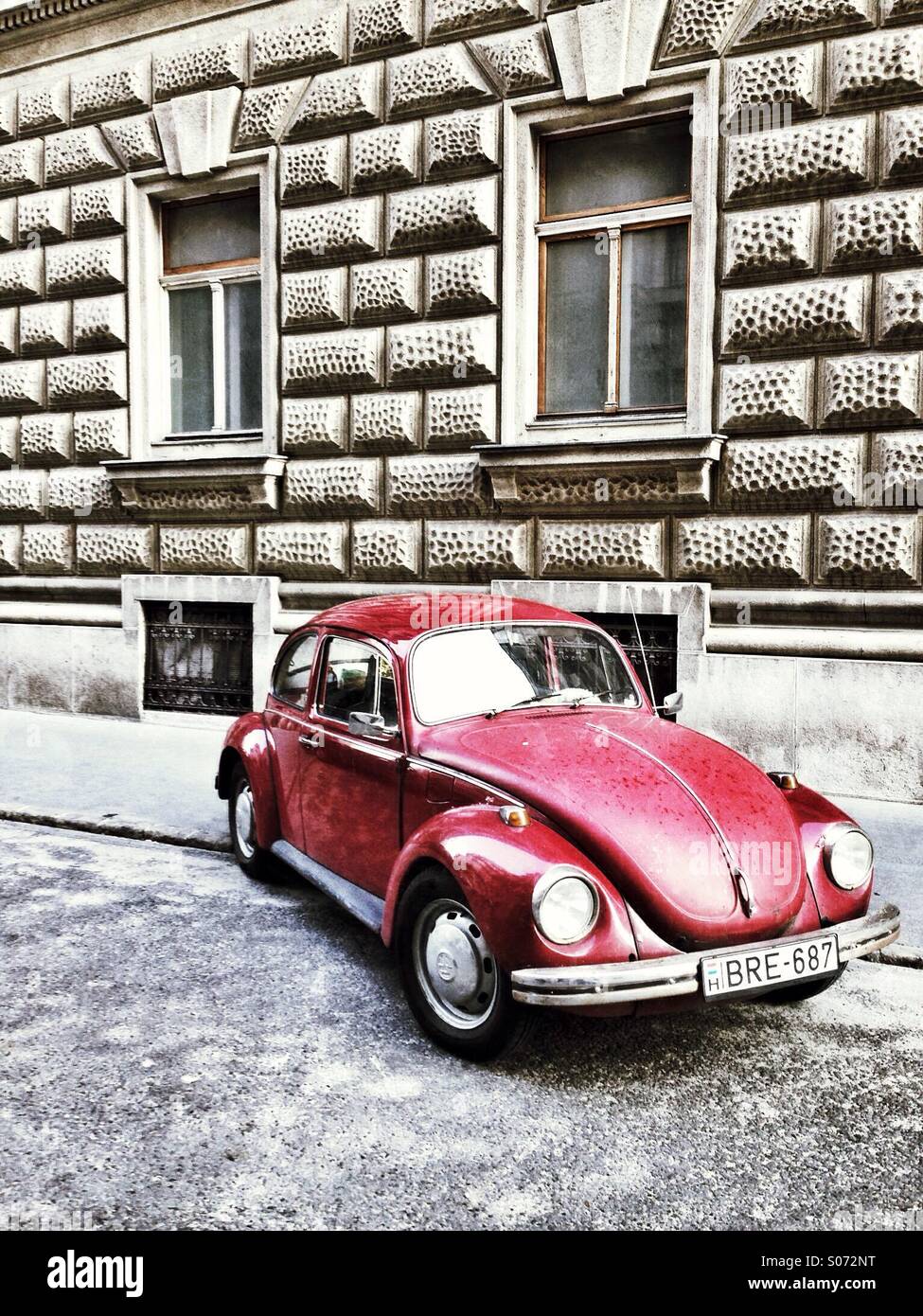 Red beetle car classic hi-res stock photography and images - Alamy