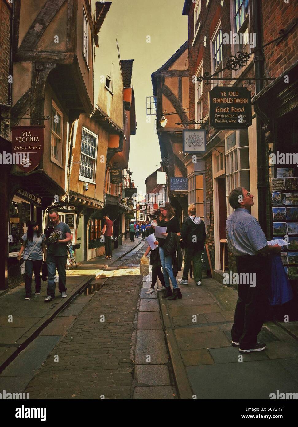 The Shambles York North Yorkshire England UK Stock Photo - Alamy