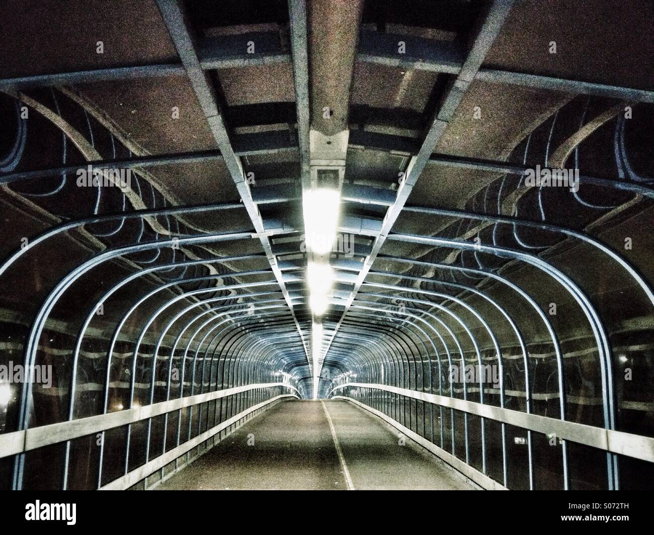 Pedestrian bridge and tunnel hi-res stock photography and images - Alamy