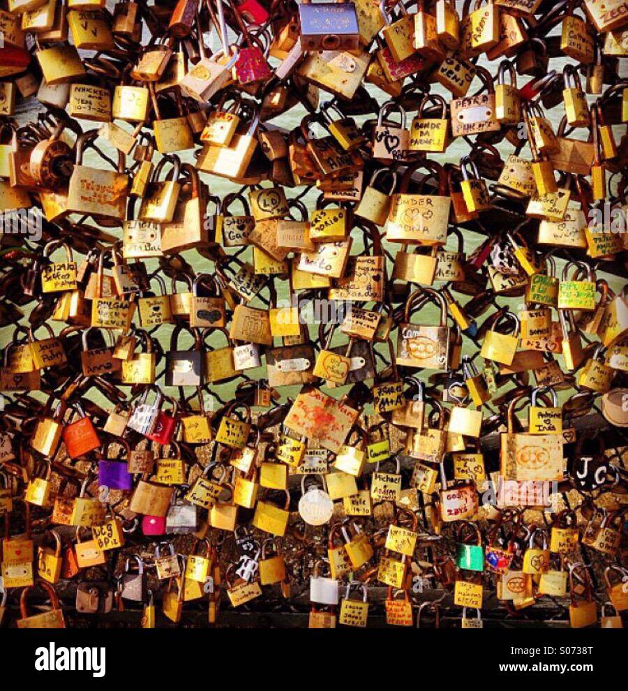 Bridge of locks Stock Photo - Alamy