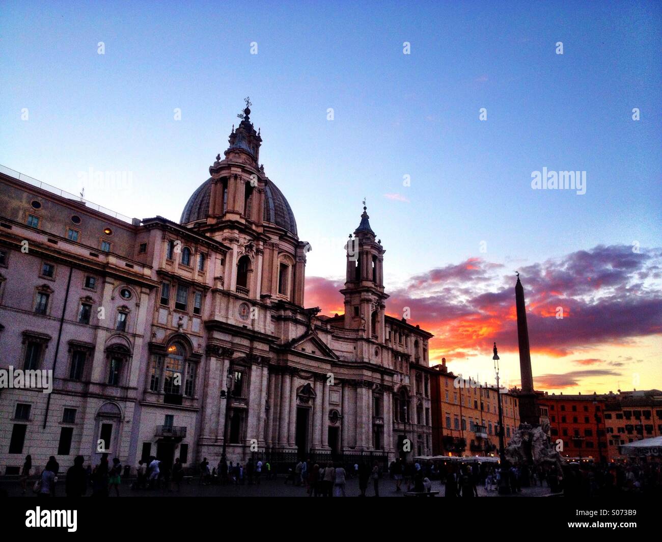 Sunset in rome Stock Photo - Alamy