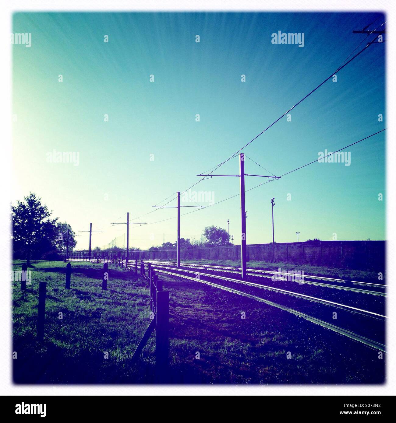 Green Tram Tracks High Resolution Stock Photography and Images - Alamy