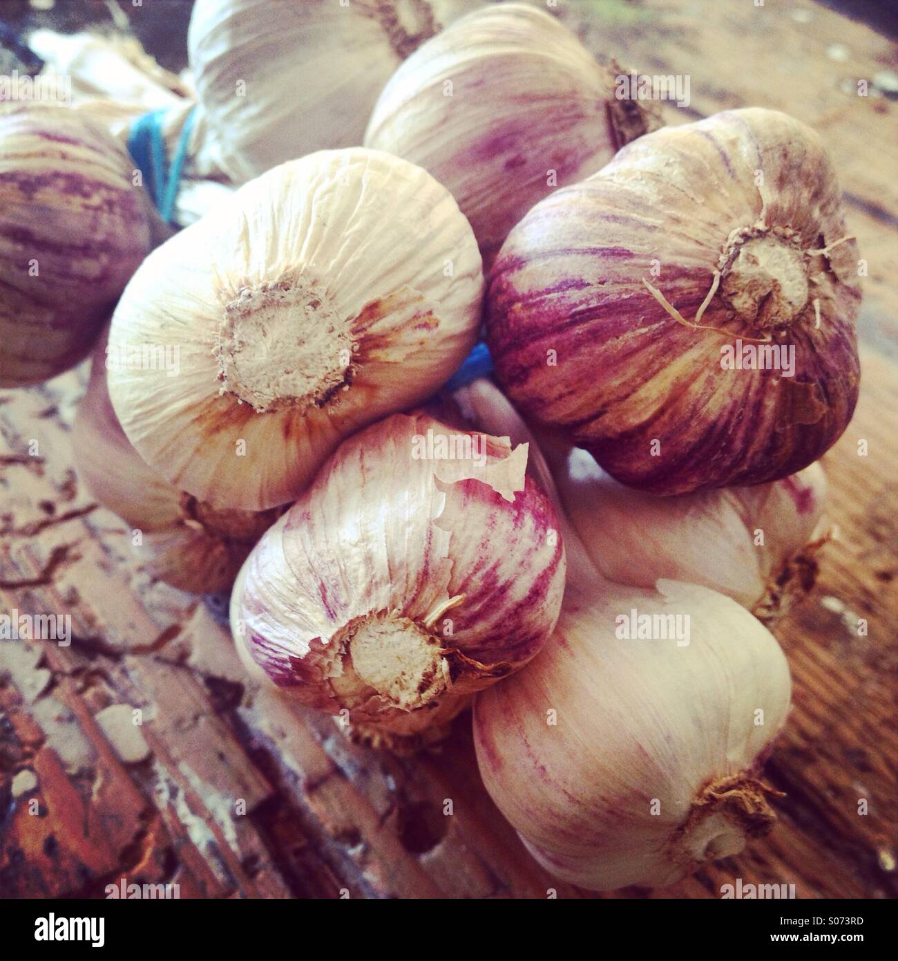 Garlic on a string hi-res stock photography and images - Alamy