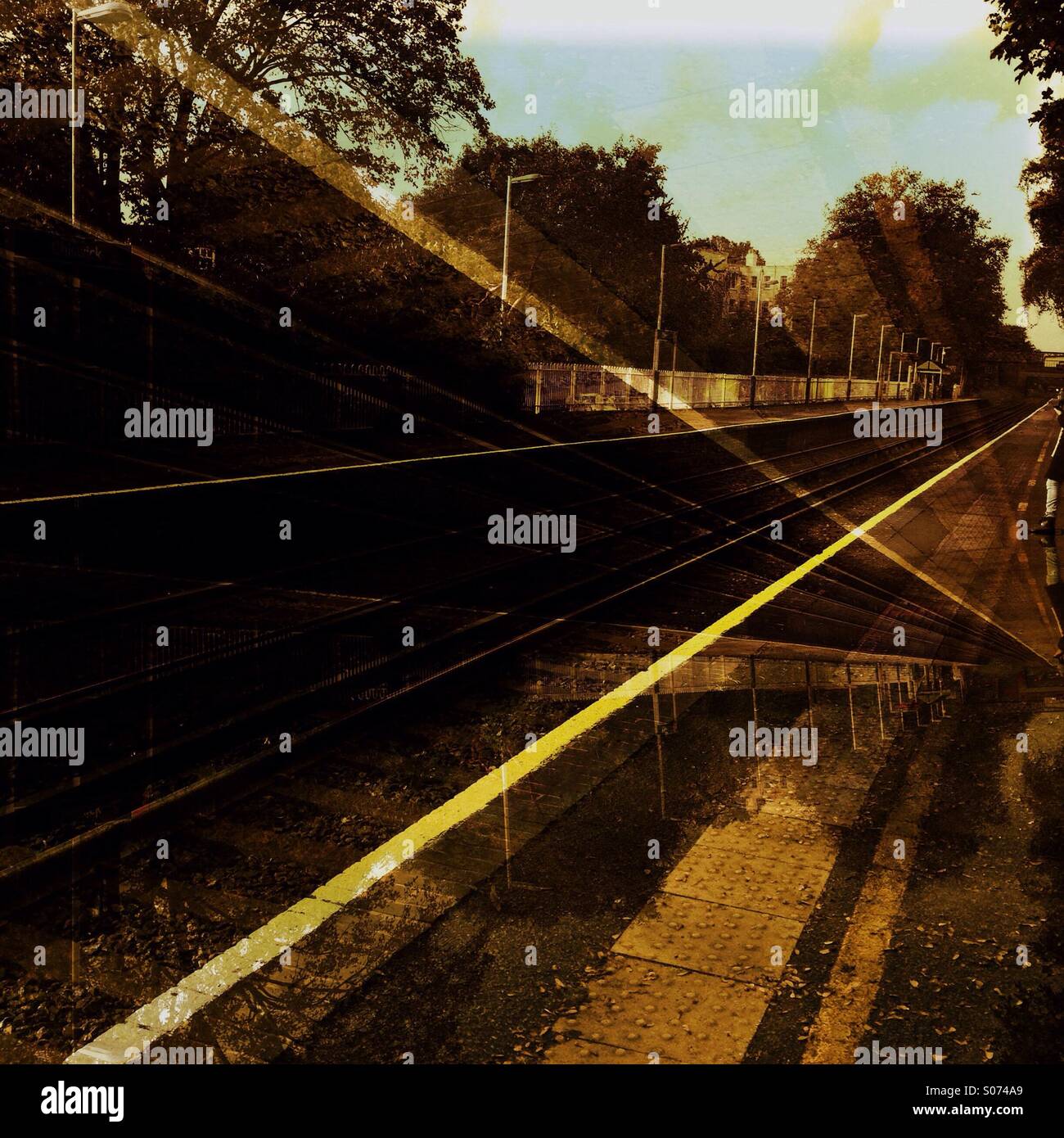 Symmetrical railway hi-res stock photography and images - Alamy