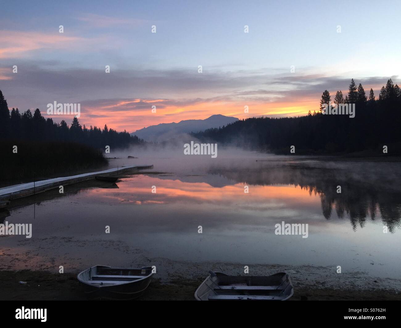 Fog on the water Stock Photo - Alamy