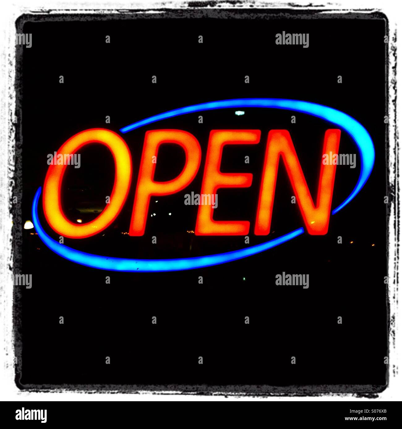 Red Neon Open Sign High Resolution Stock Photography and Images - Alamy