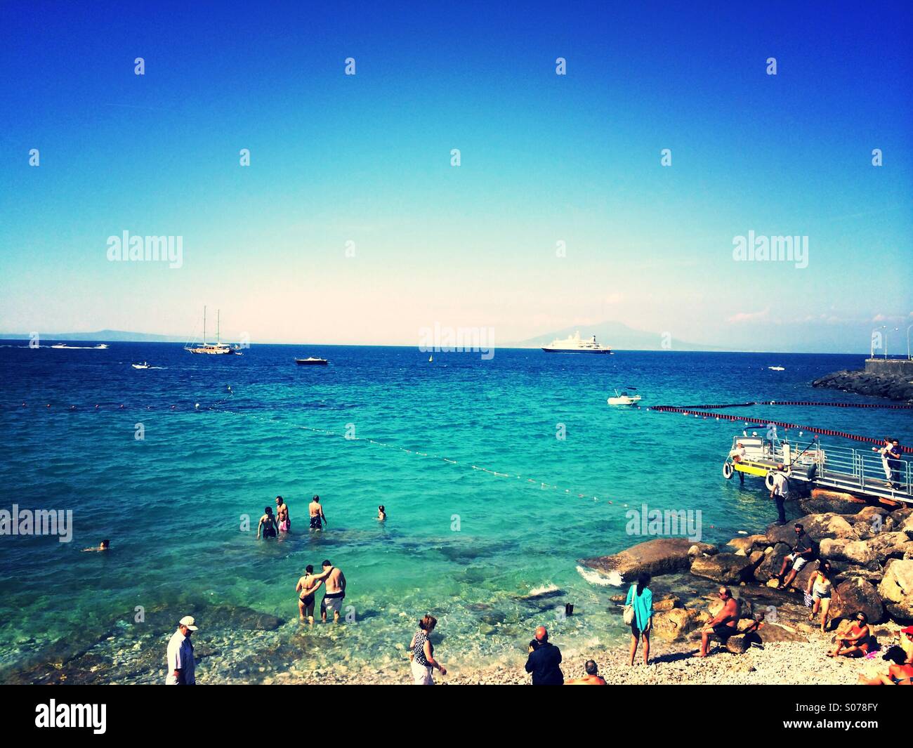 Capri italy beach hi-res stock photography and images - Alamy
