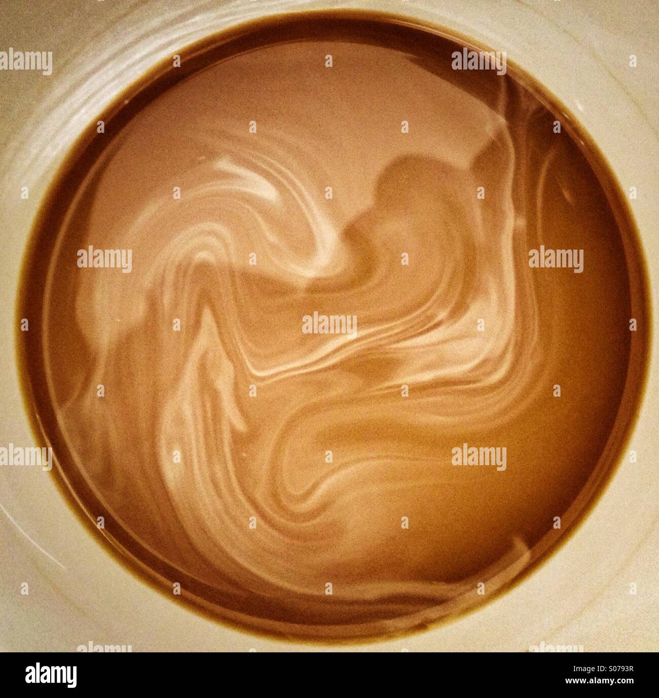 Inside the coffee cup Stock Photo - Alamy