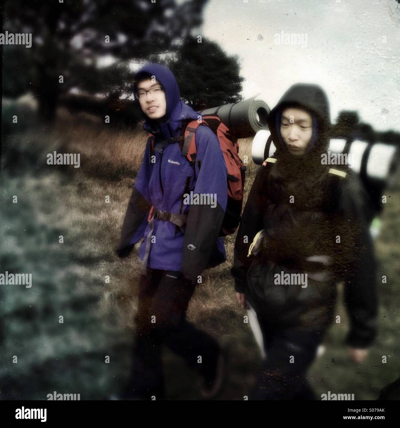 Hiking outdoors students hi-res stock photography and images - Alamy