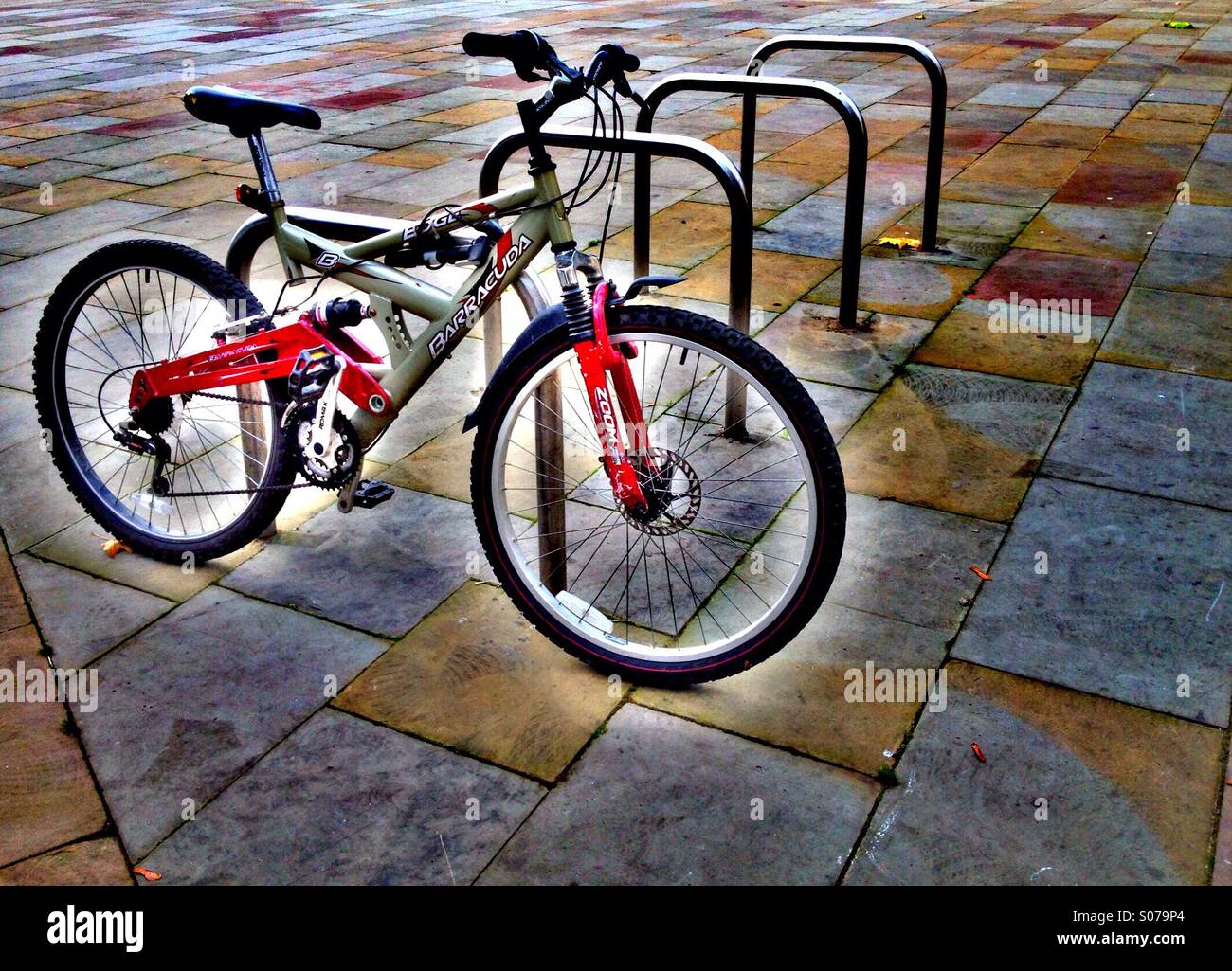 Propped up bike hi-res stock photography and images - Alamy