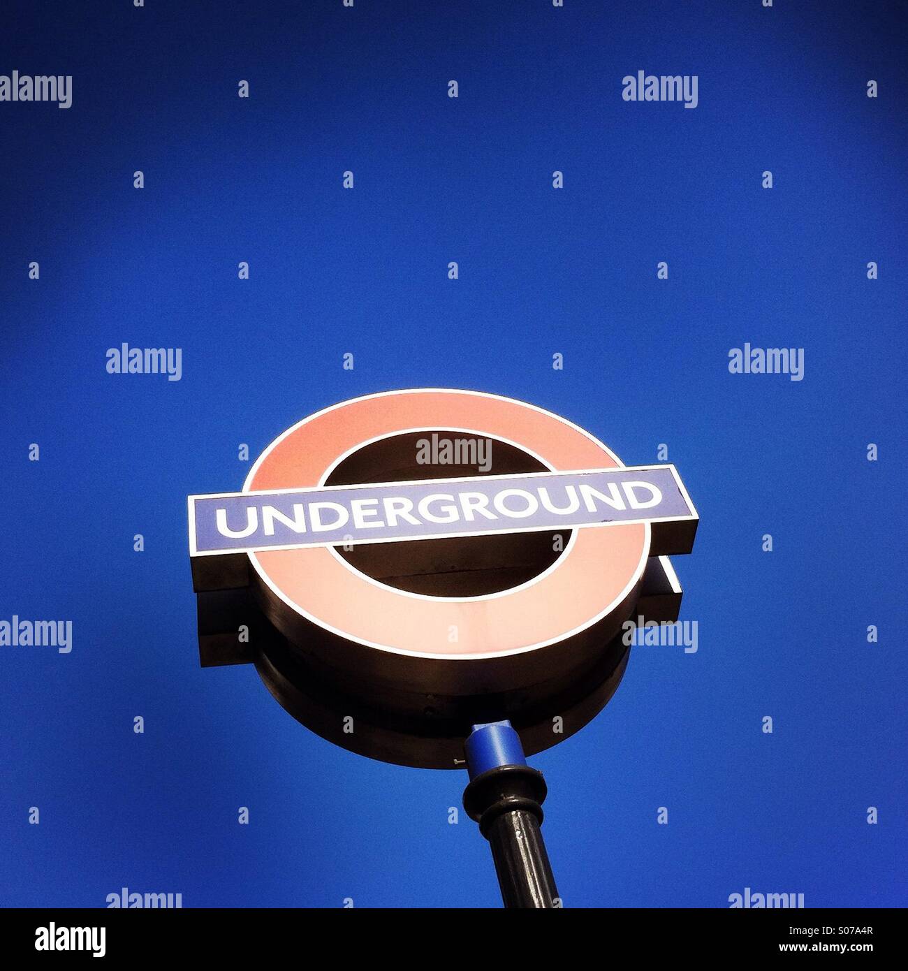 The London tube underground sign. London England UK Stock Photo - Alamy