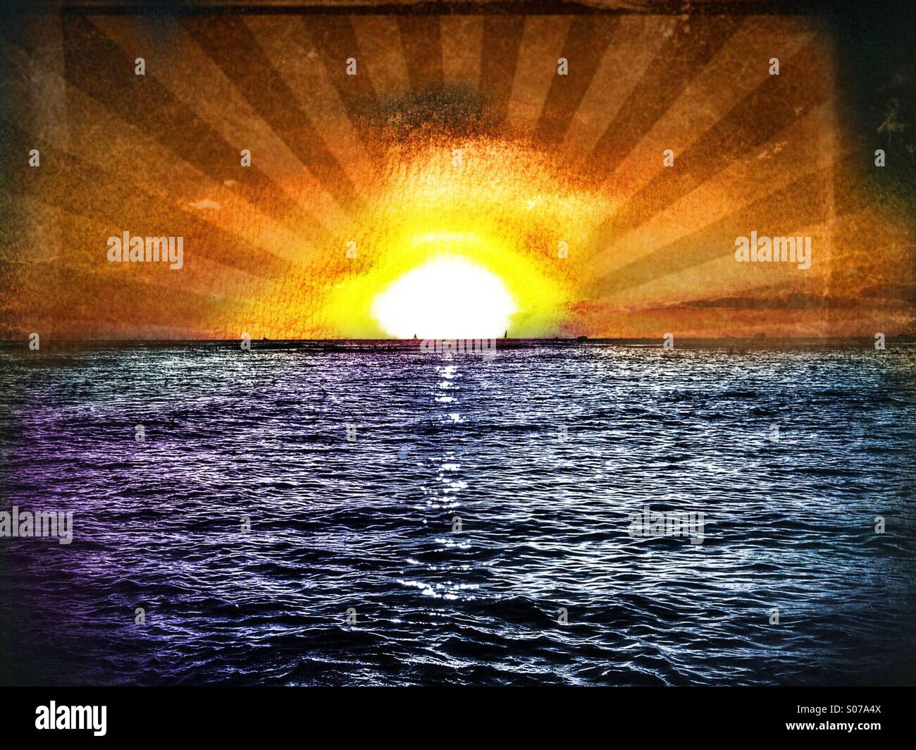 Rising sun japan flag hi-res stock photography and images - Alamy