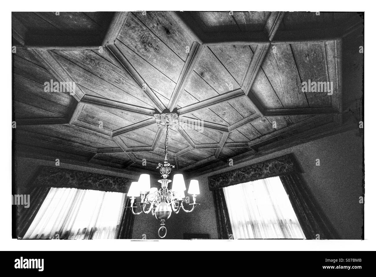 Stately home interior furniture Black and White Stock Photos & Images ...