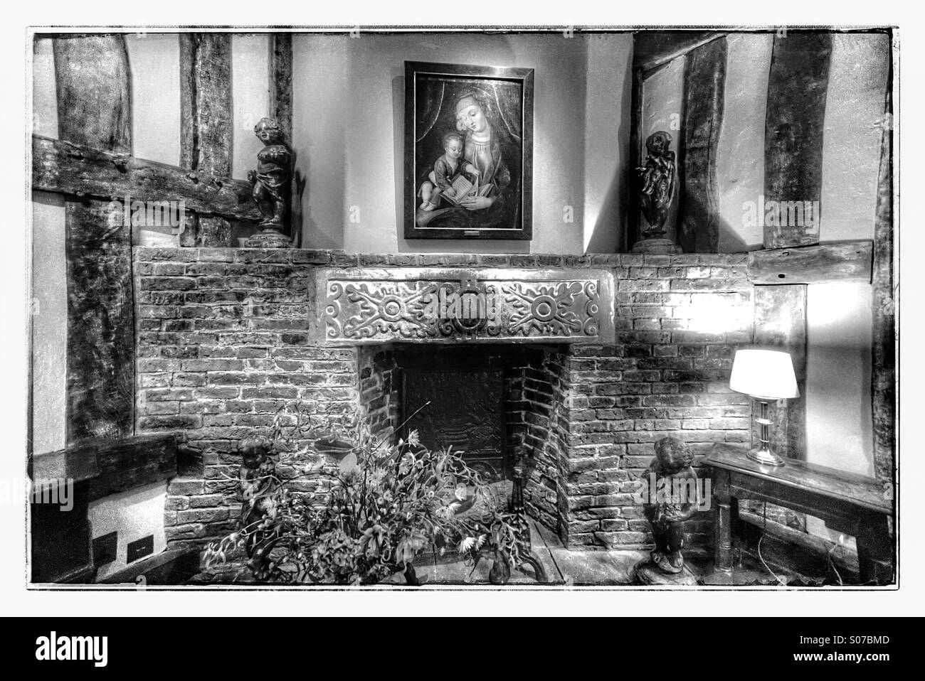 Stately home interior furniture Black and White Stock Photos & Images ...