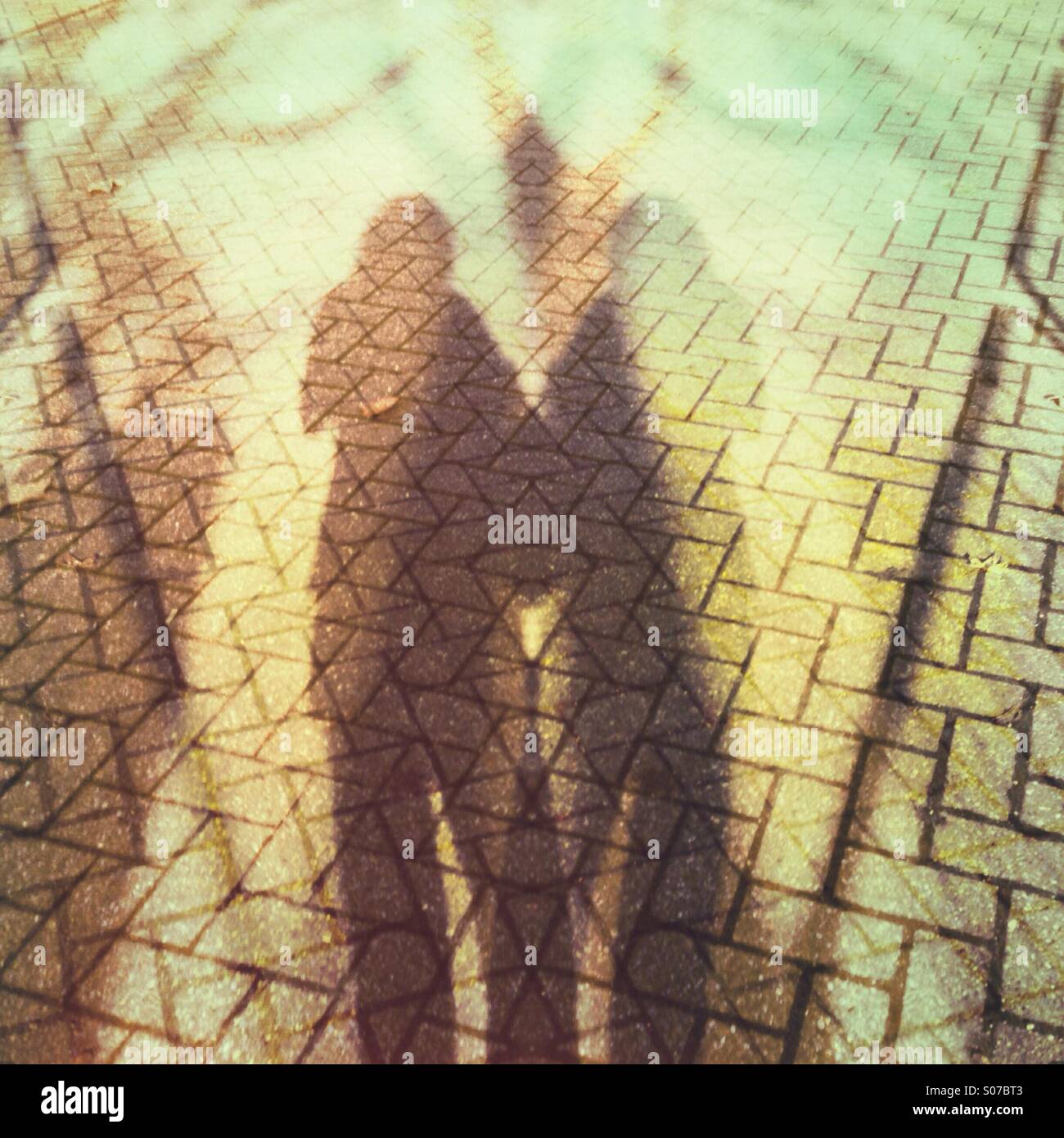 Human shadow on a pavement Stock Photo - Alamy