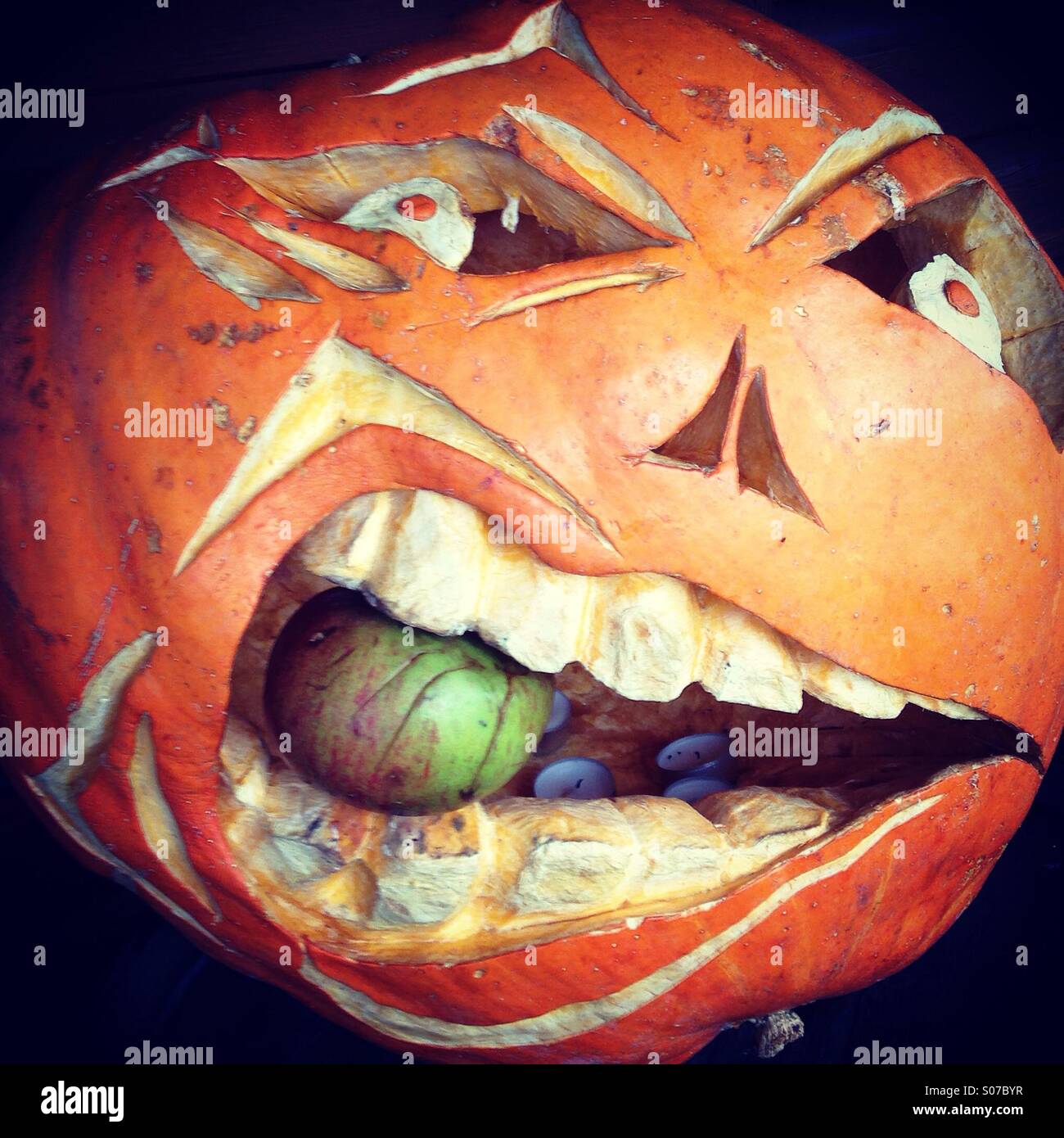 Scared Pumpkin High Resolution Stock Photography and Images - Alamy