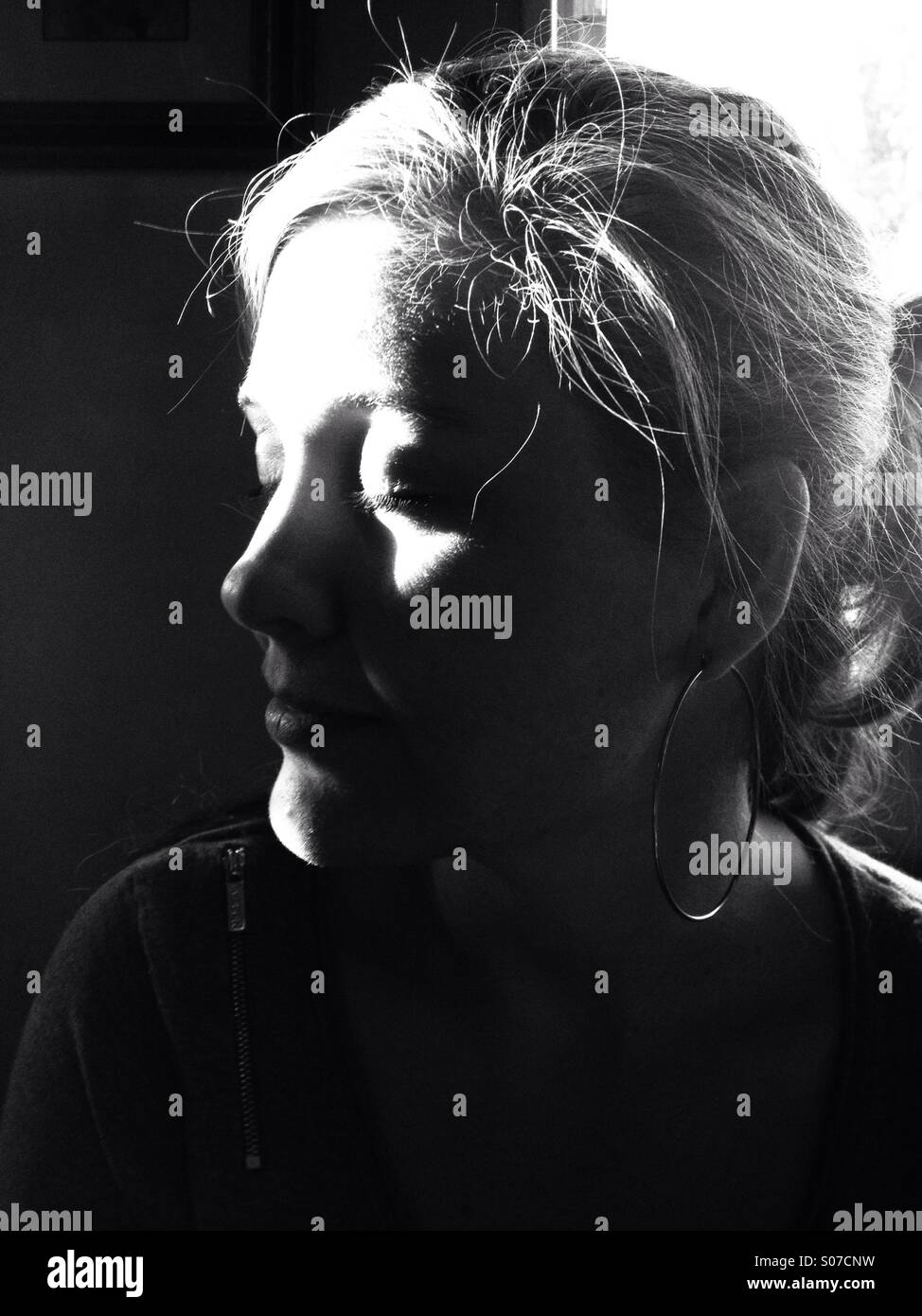 Half Face Profile High Resolution Stock Photography and Images - Alamy