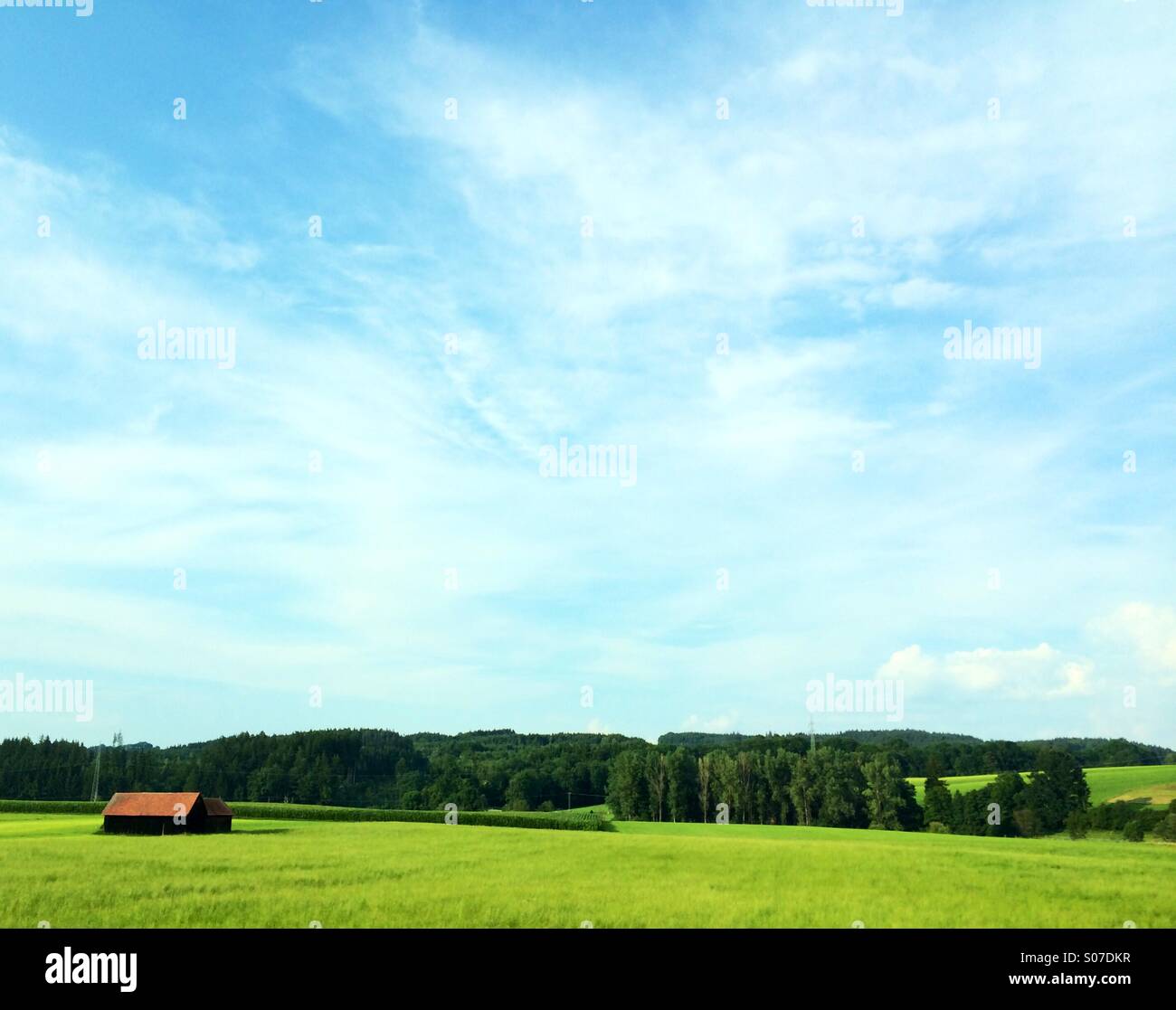 Green field in Germany Stock Photo - Alamy