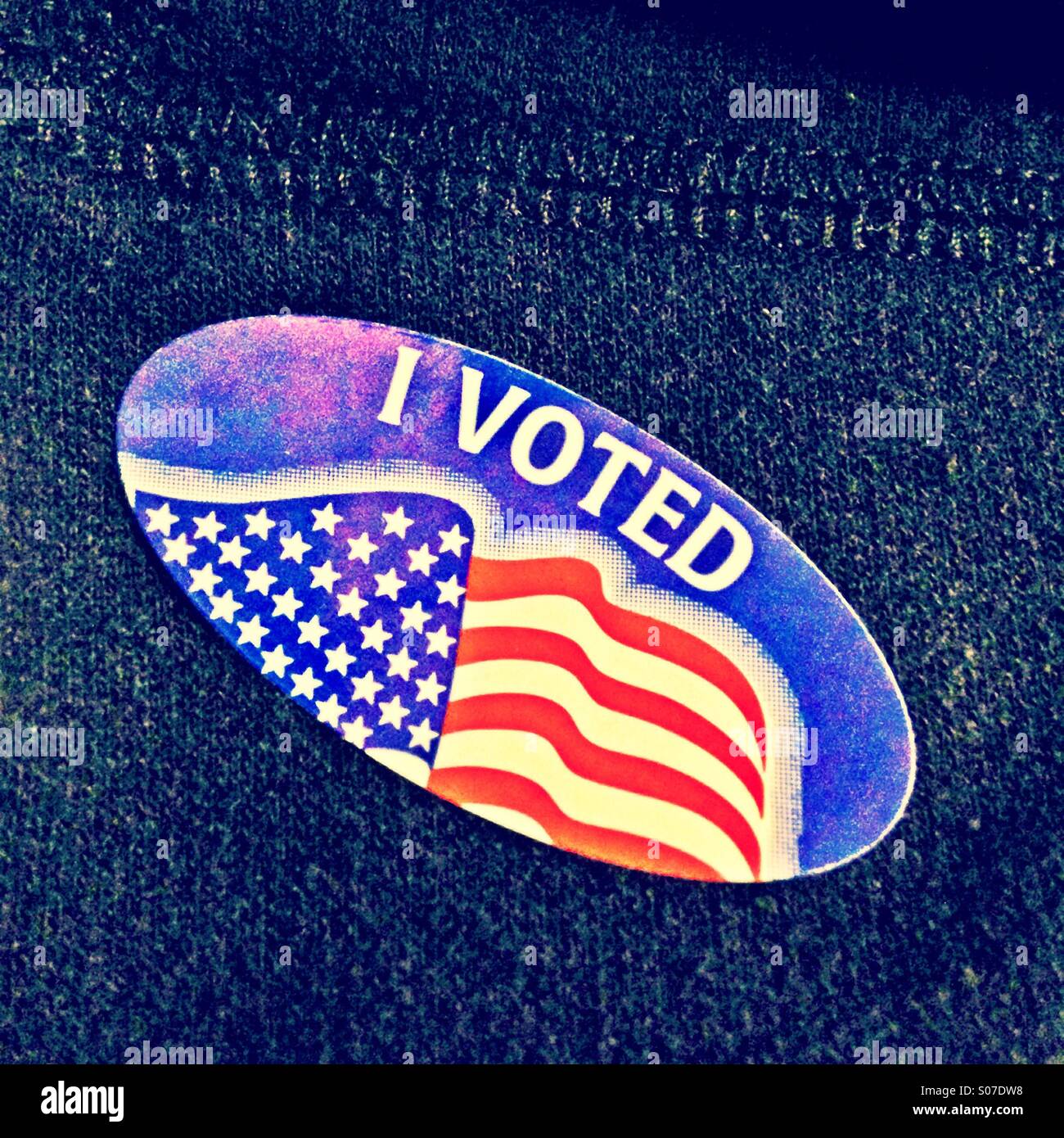 I voted sticker Stock Photo - Alamy