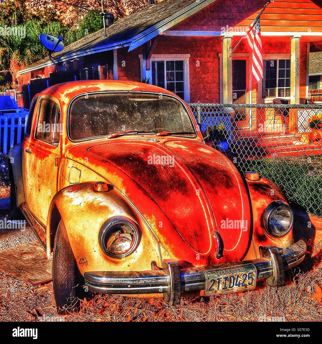 Rusty volkswagen beetle hi-res stock photography and images - Alamy