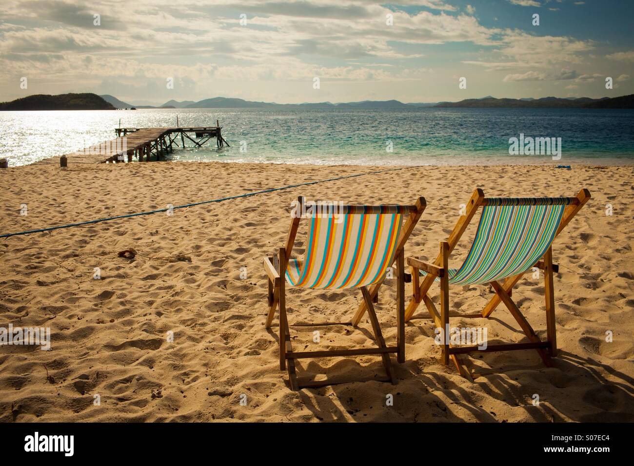 Beach for 2 Stock Photo - Alamy