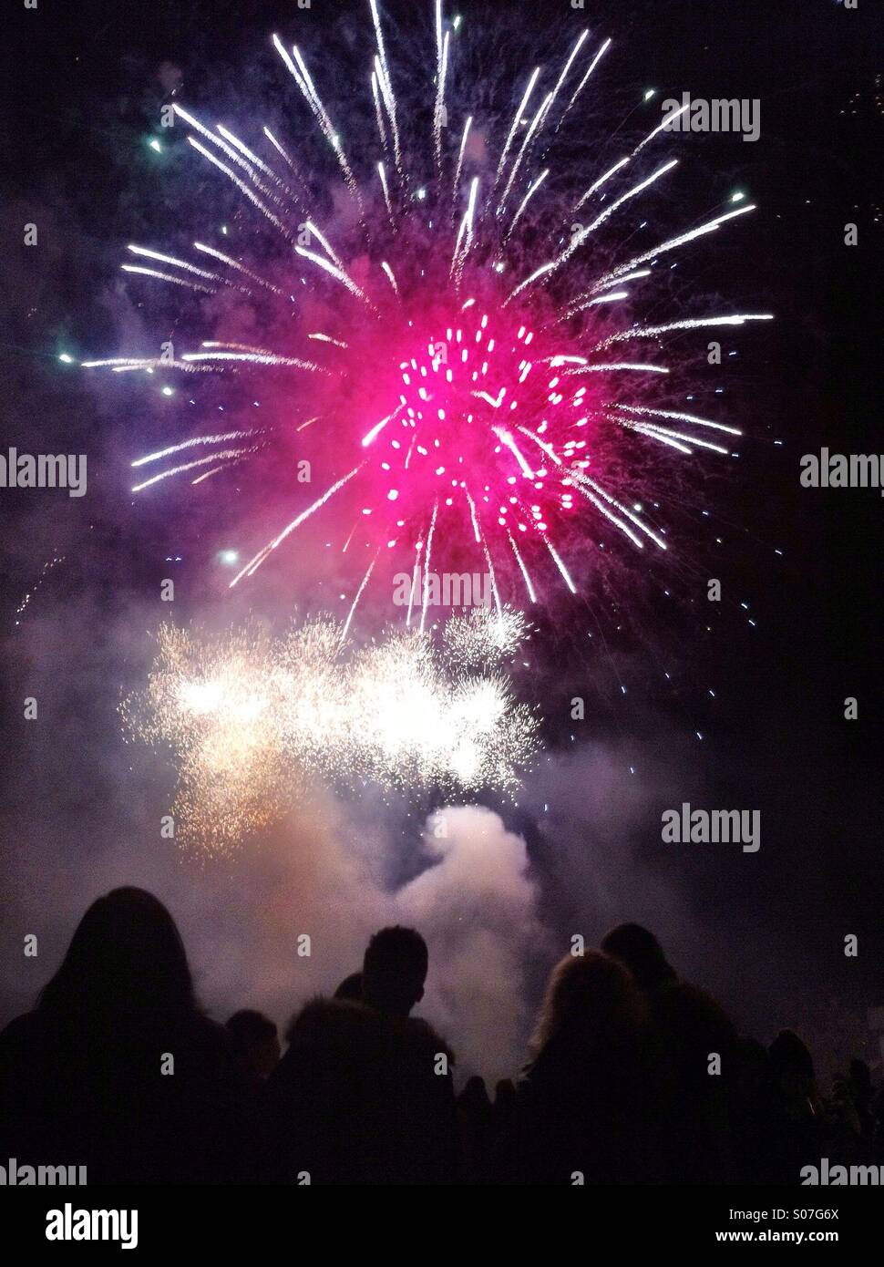 Fireworks at the rec Stock Photo - Alamy