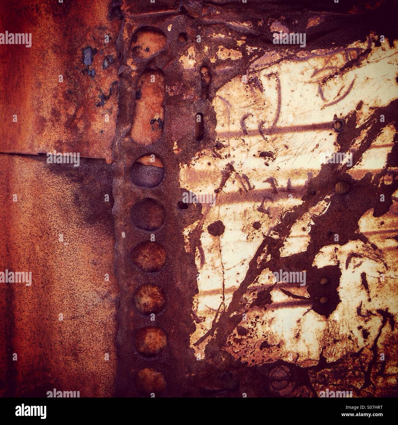 Rusty metal artwork Stock Photo - Alamy