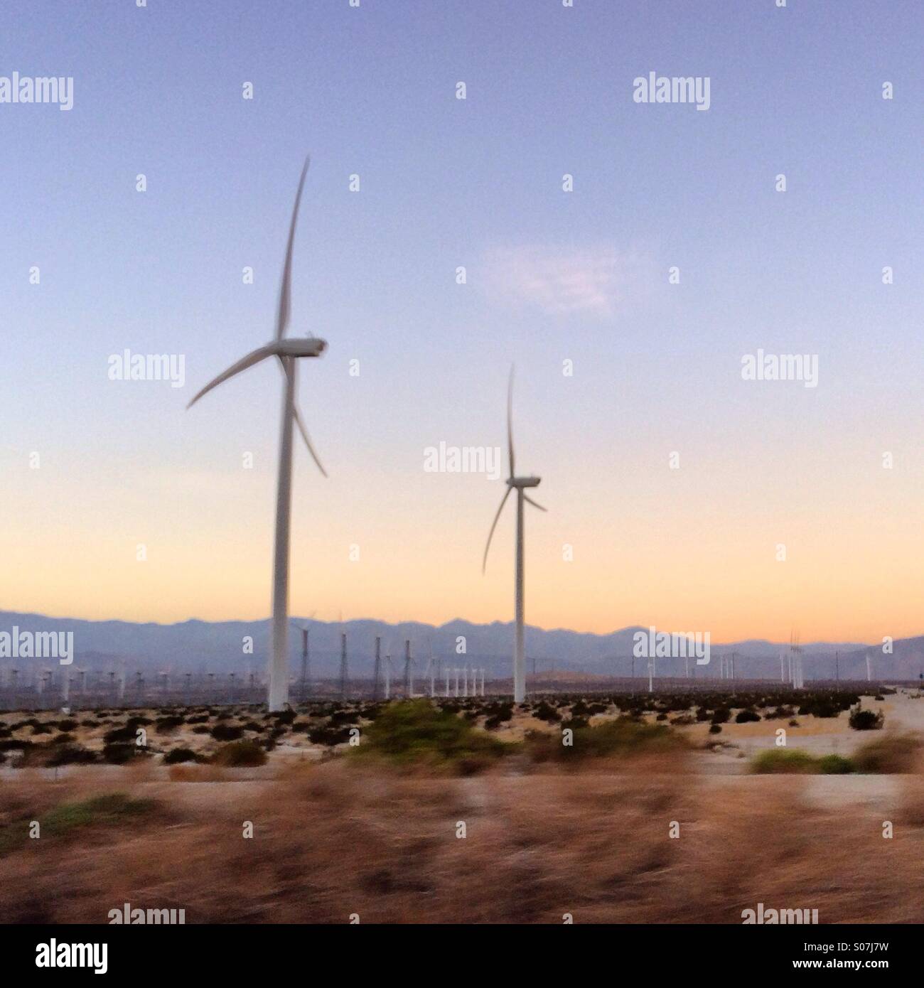 Wind turbine roadside hi-res stock photography and images - Alamy