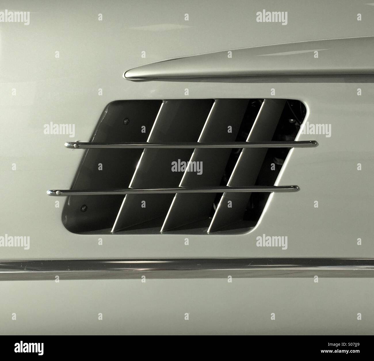 Engine air vent on a Mercedes-Benz 300SL car Stock Photo - Alamy