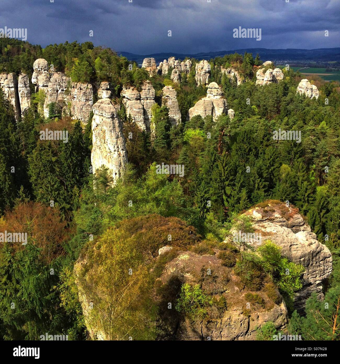 Rock city panorama Stock Photo - Alamy