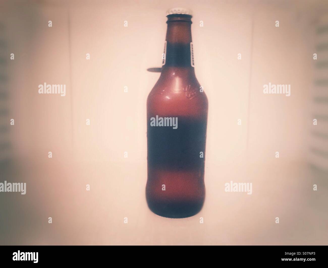 One beer left in the fridge Stock Photo - Alamy