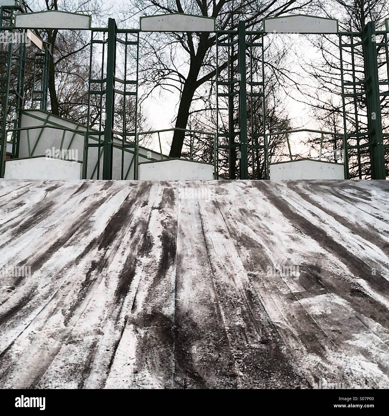 Playground slide snow hi-res stock photography and images - Alamy