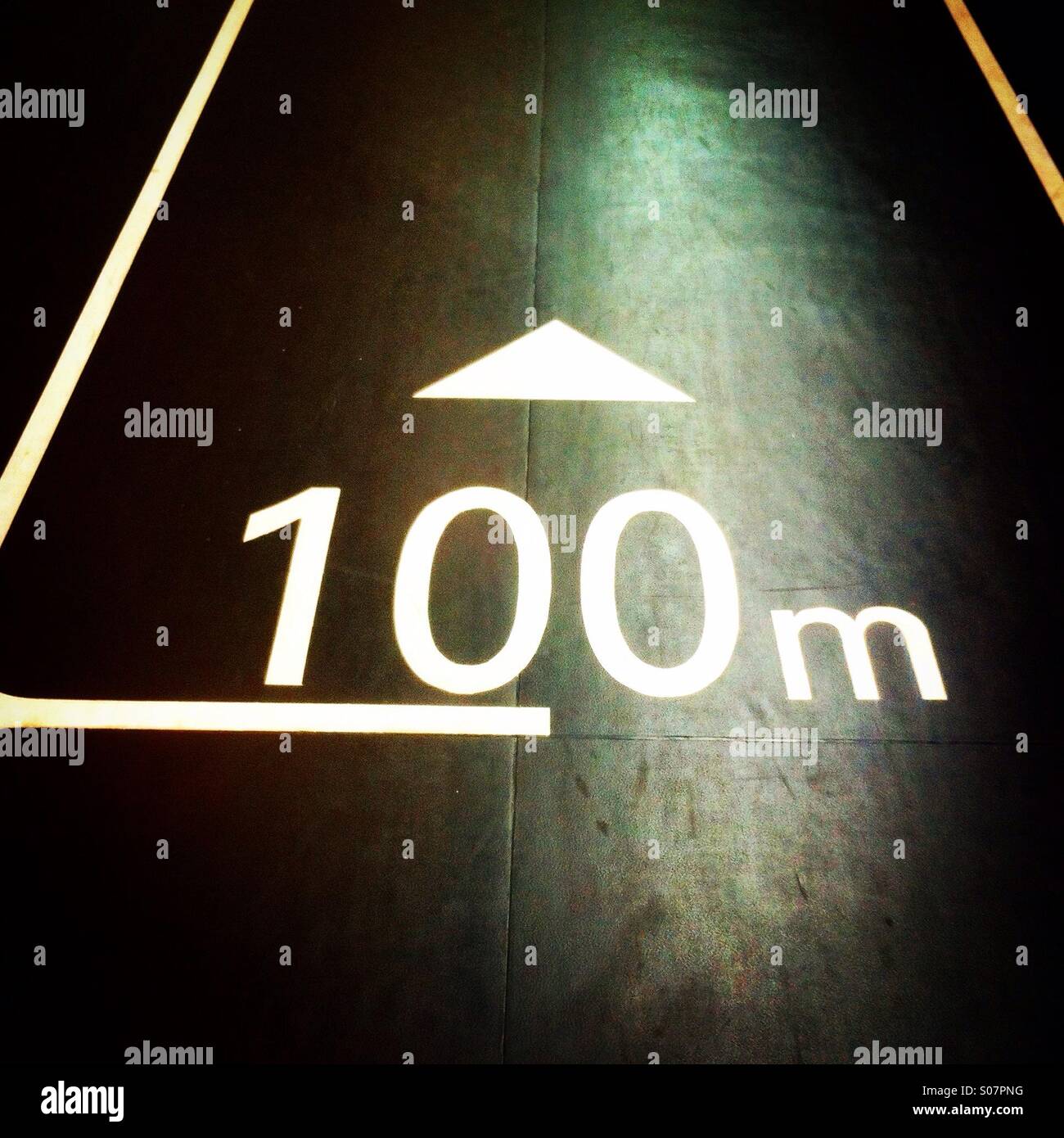 100 meters race Stock Photo - Alamy