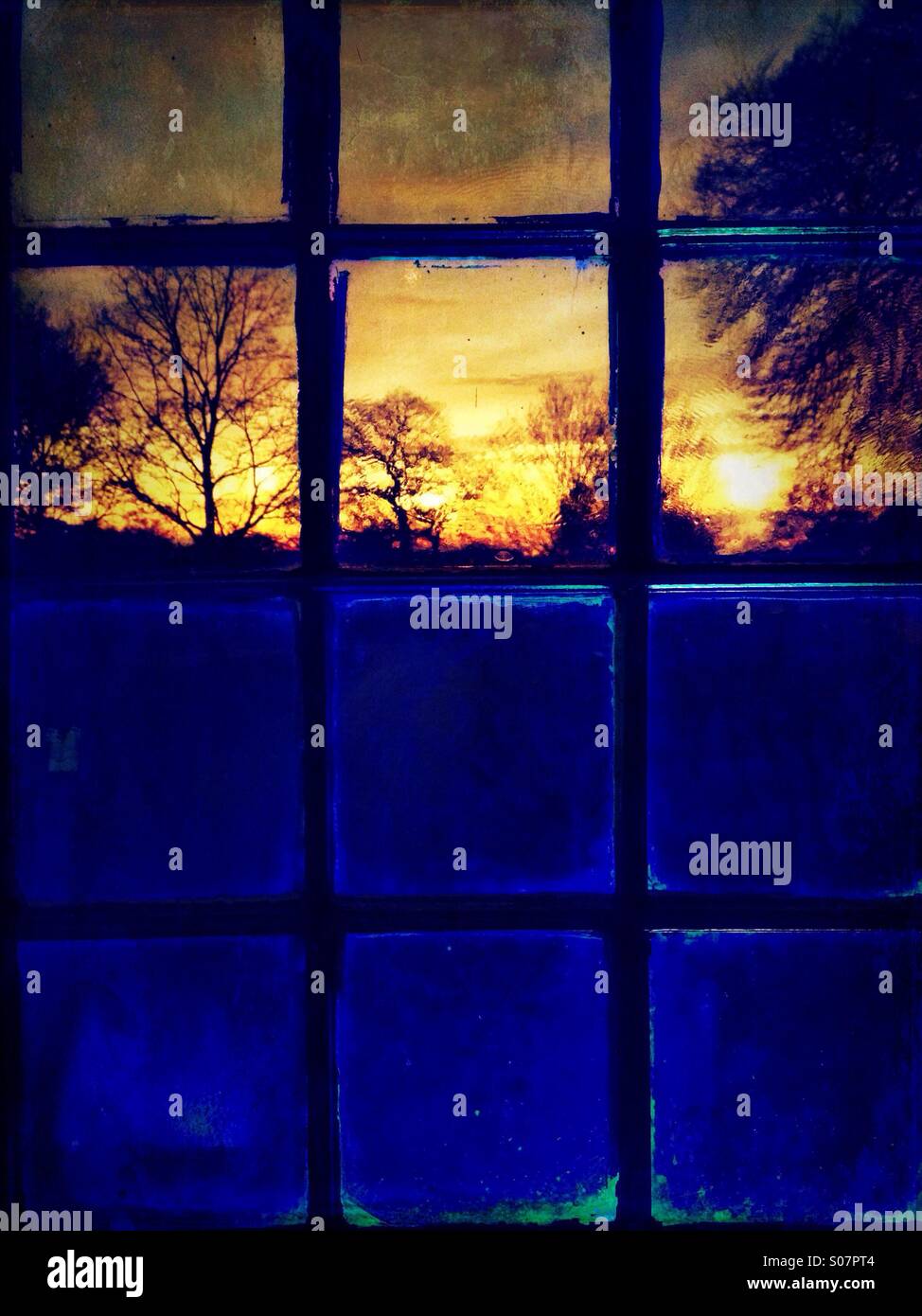 Window through the trees hi-res stock photography and images - Alamy