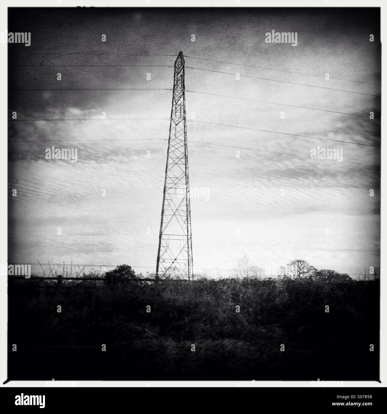 Vintage power lines hi-res stock photography and images - Alamy
