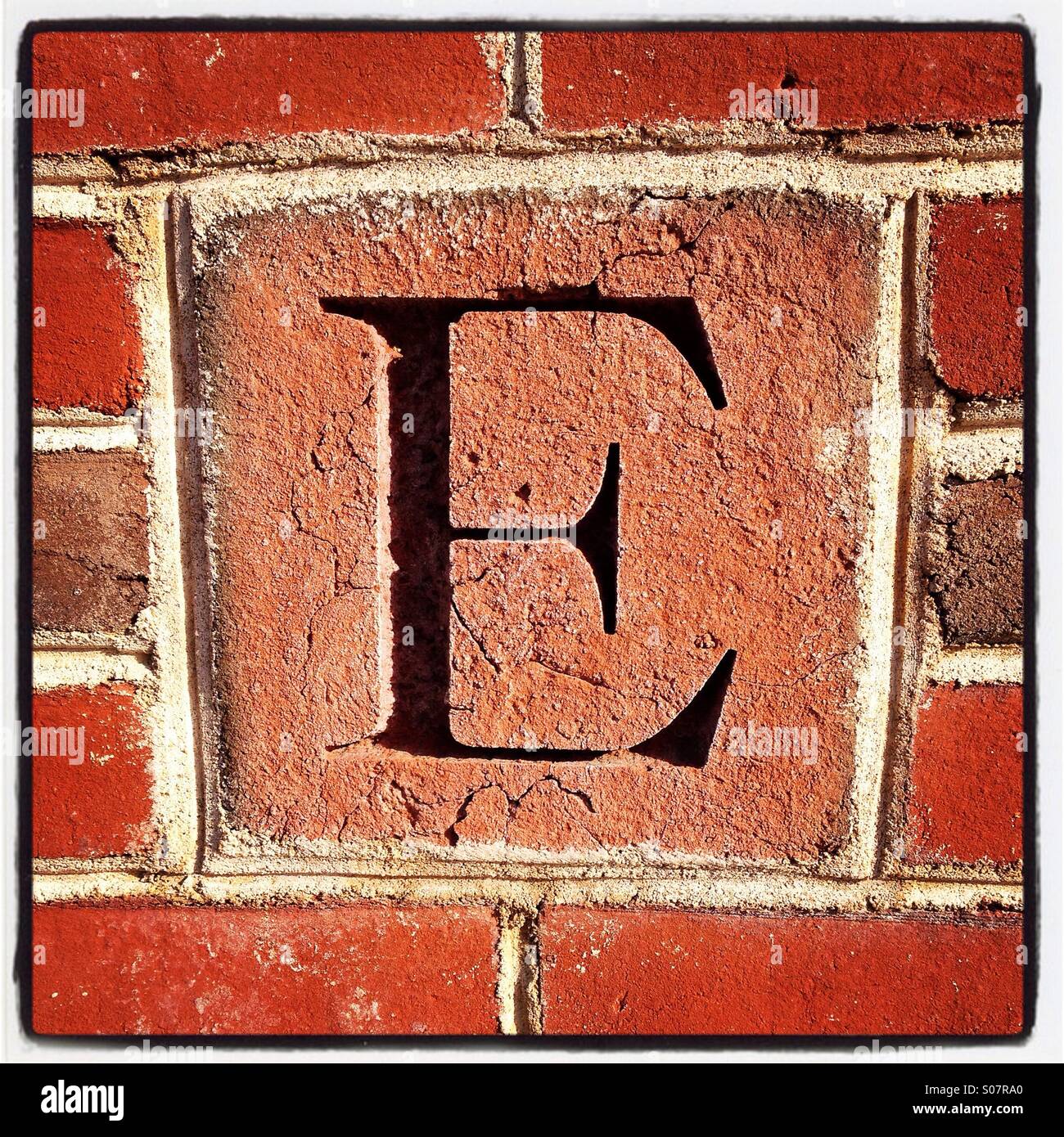 Block Letter E Red