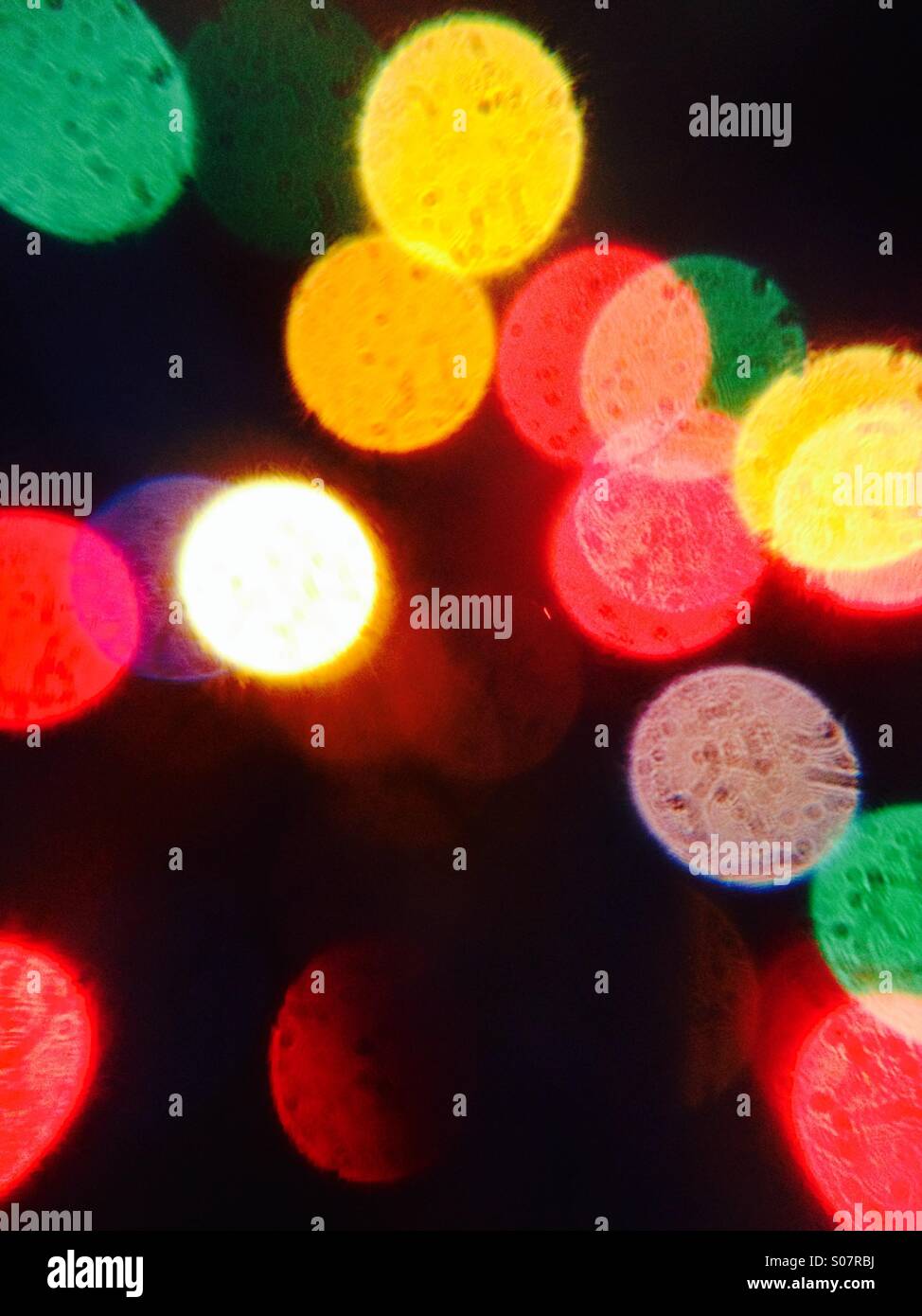 Christmas tree lights Stock Photo - Alamy