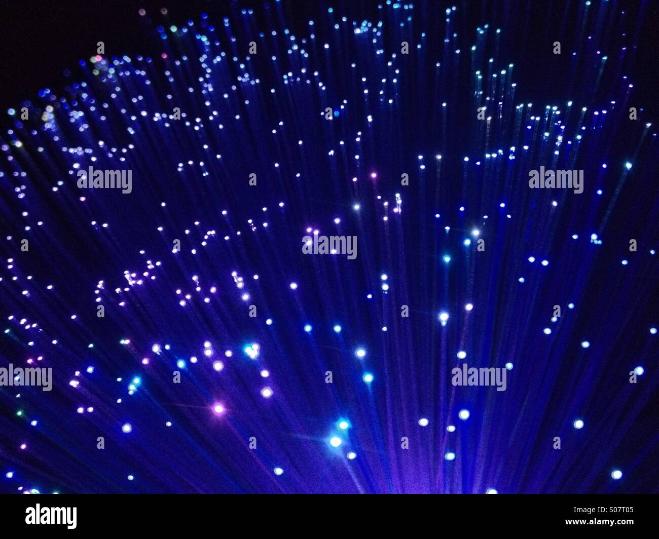 Fibre optic lights Stock Photo - Alamy