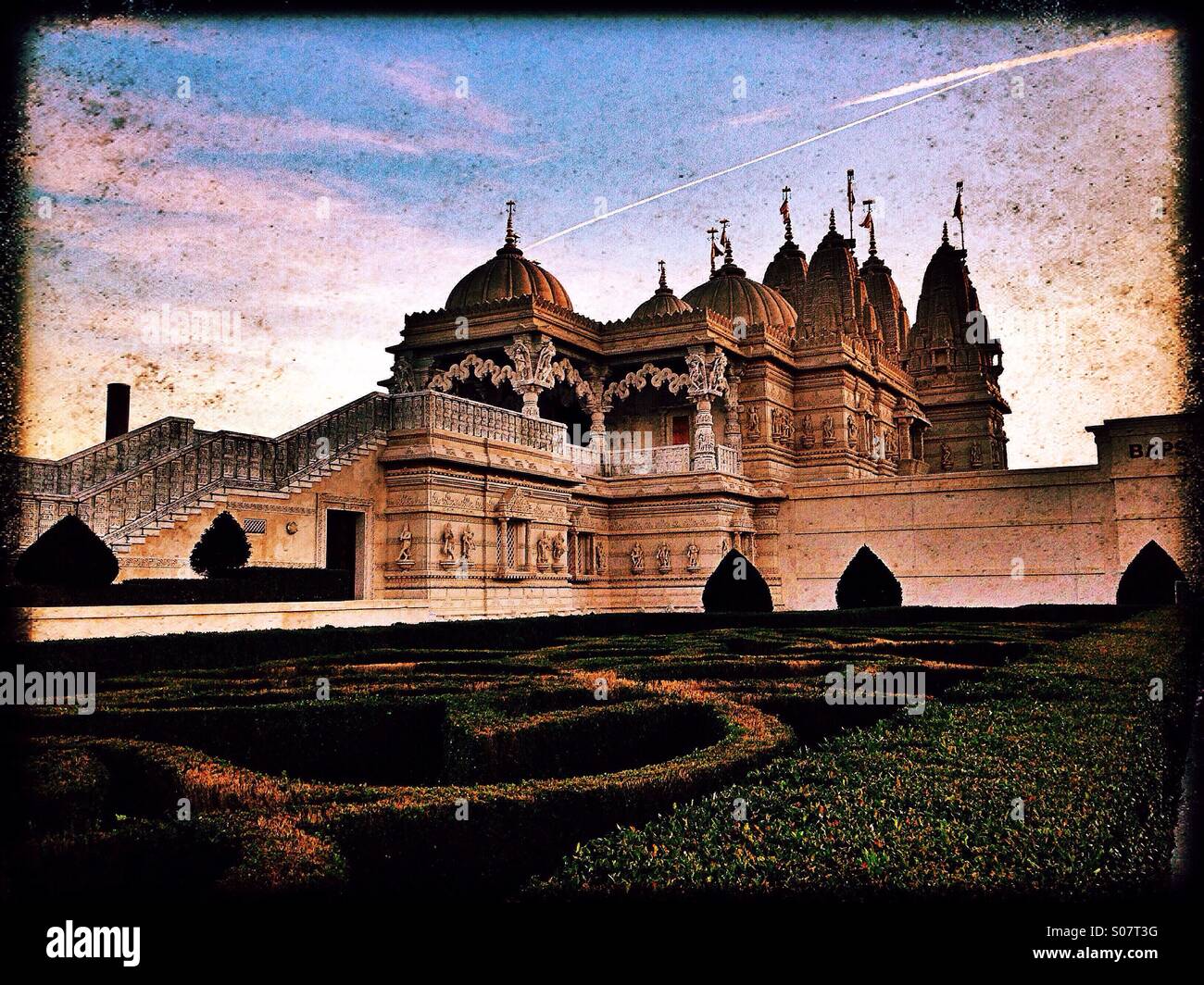 The BAPS Shri Swaminarayan Mandir, Neasden, London Borough of Brent, UK ...