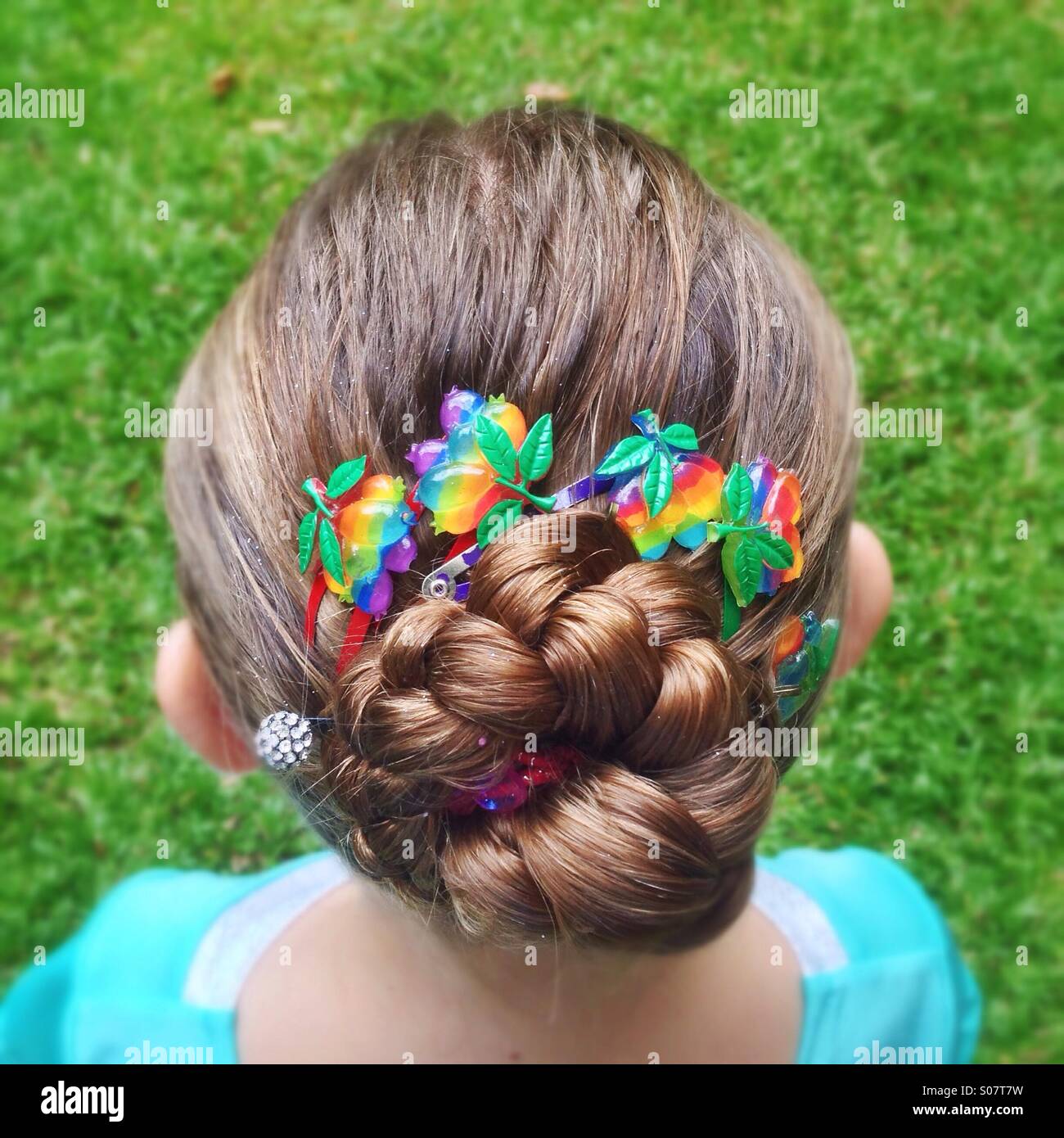 Little girl hair do Stock Photo - Alamy
