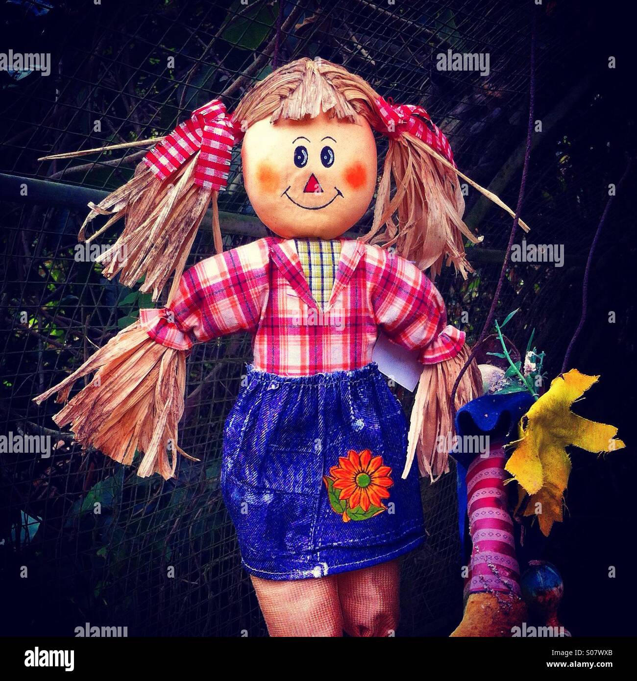 Straw female scarecrow hi-res stock photography and images - Alamy