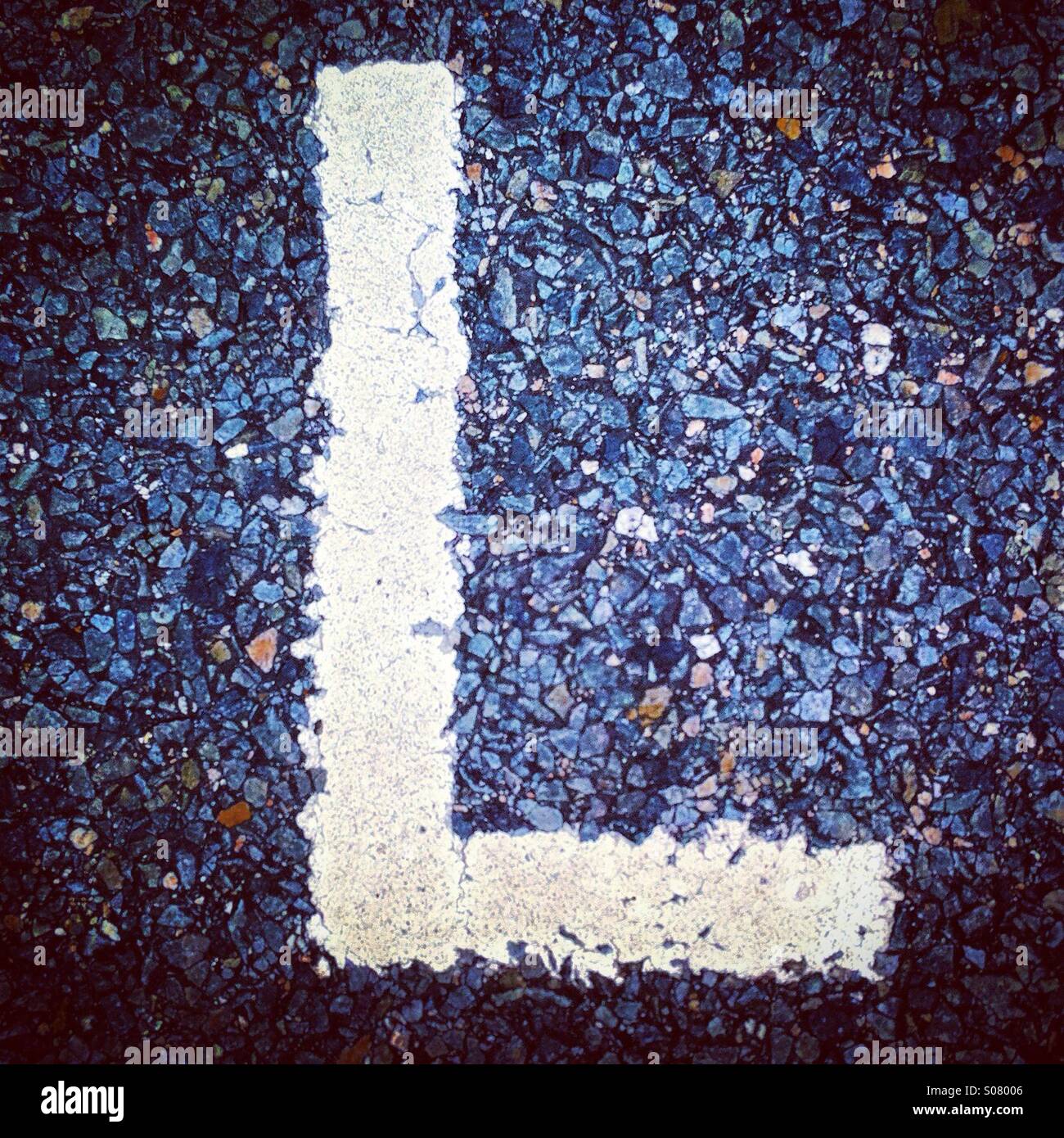 White painted letters hi-res stock photography and images - Alamy